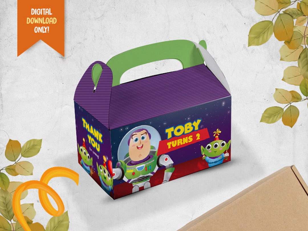 Astronaut Small DIY Goodie Box, Cute Aliens Treat Box, Aliens Favor Box ...