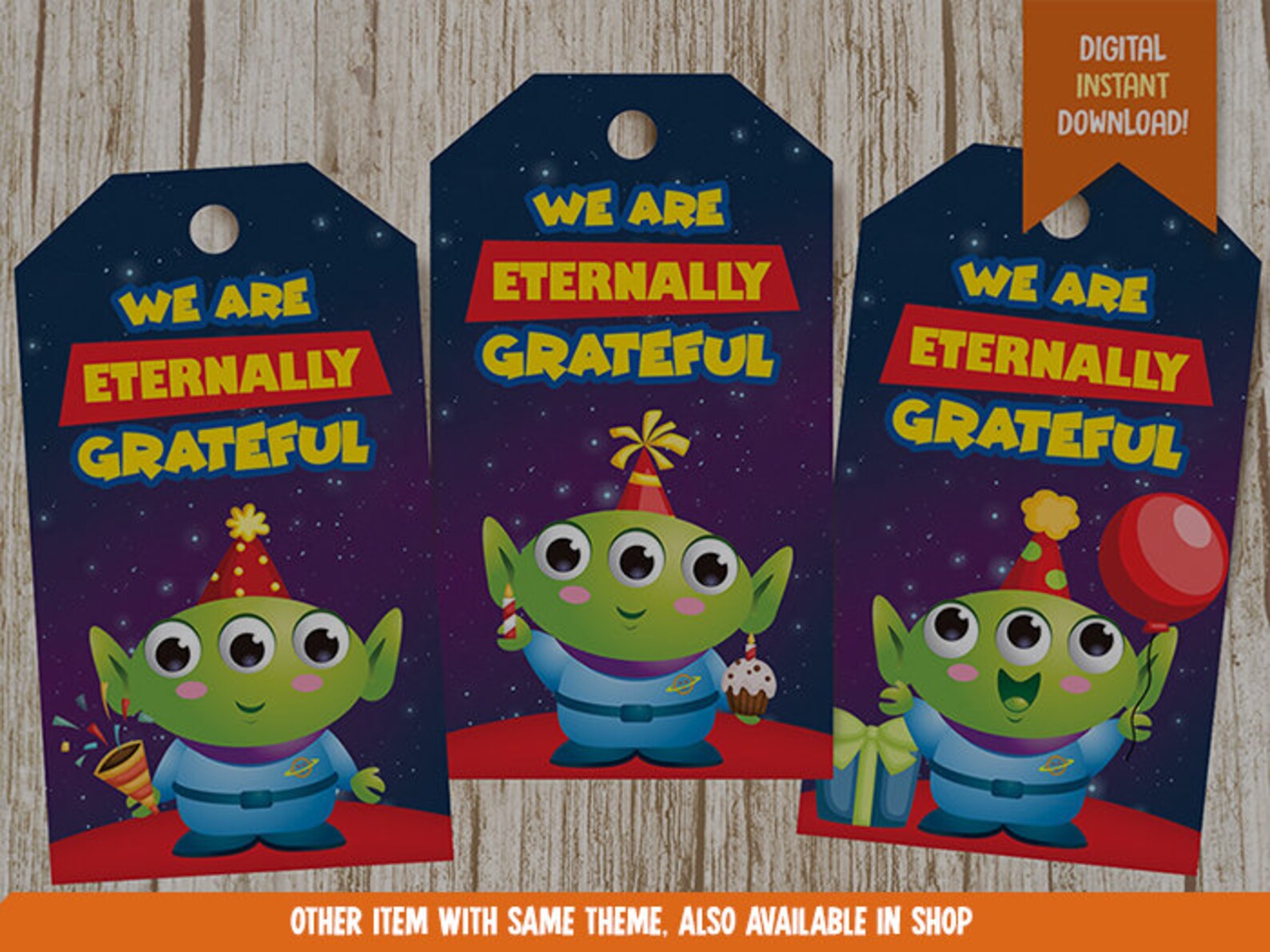 Astronaut Thank You Sign Board Aliens Thank You Poster Cute - Etsy