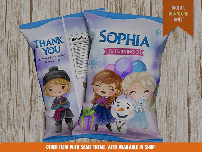 Ice Princess 1.3oz Pringles Label Snow Princess Small - Etsy