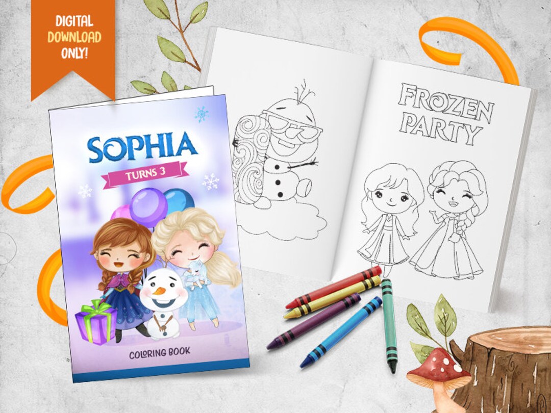 Snow Princess Coloring Book, Cute Princess Printable Activity Book ...