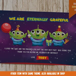 Aliens Thank You Tags, INSTANT DOWNLOAD, Cute Aliens Favor Tags, Space ...