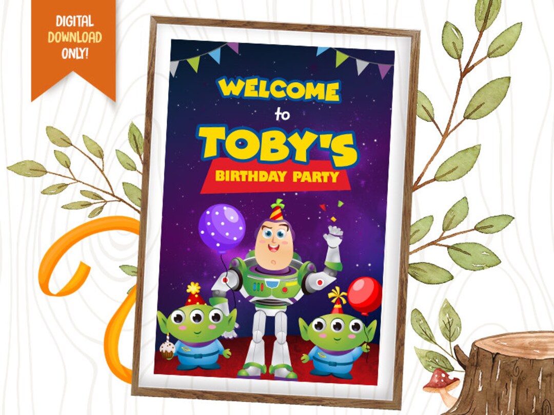 Astronaut Digital Welcome Sign Board, Aliens Birthday Sign Board, Space ...