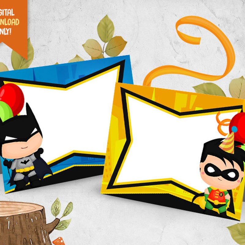 Superhero Food Label - Etsy