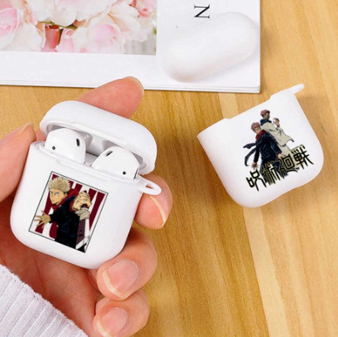 Satoru Gojo Airpod Case Cartoon Jujutsu Kaisen Satoru Gojo | Etsy