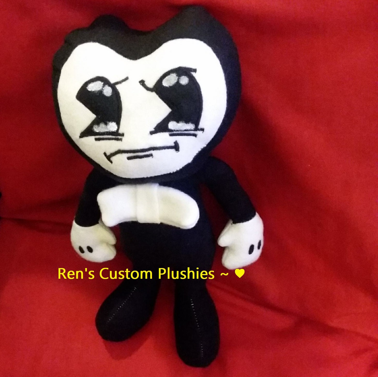 Custom Hand Made Anime Manga Videogame Cute Sad Cartoon Ink Demon ...