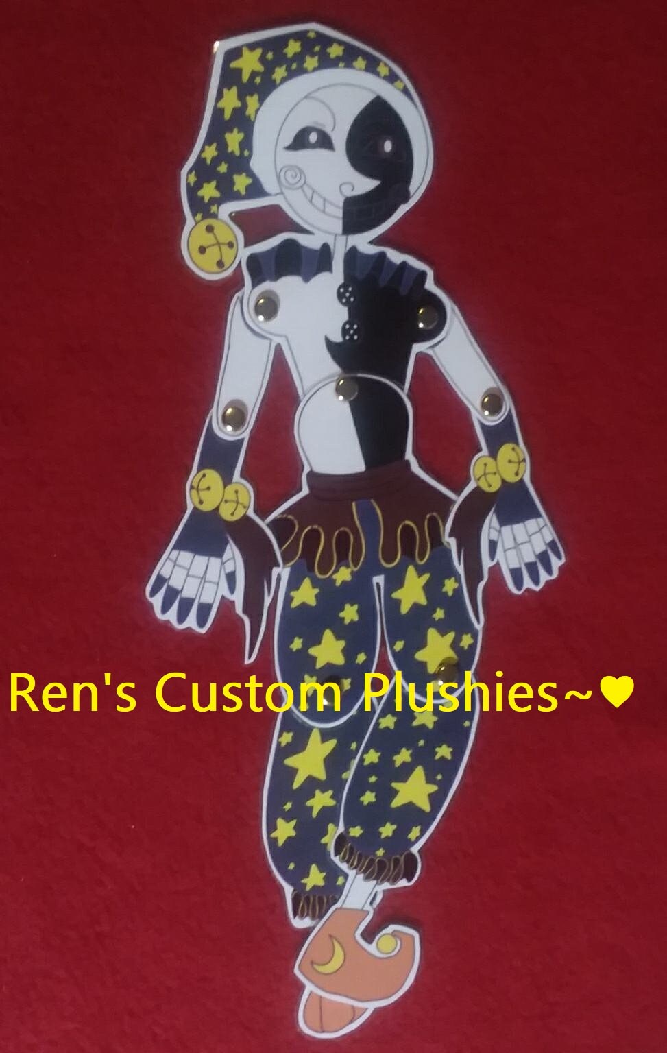 Custom Handmade Laminate Cosplay Fnaf Superstar Daycare Attendant Moon ...