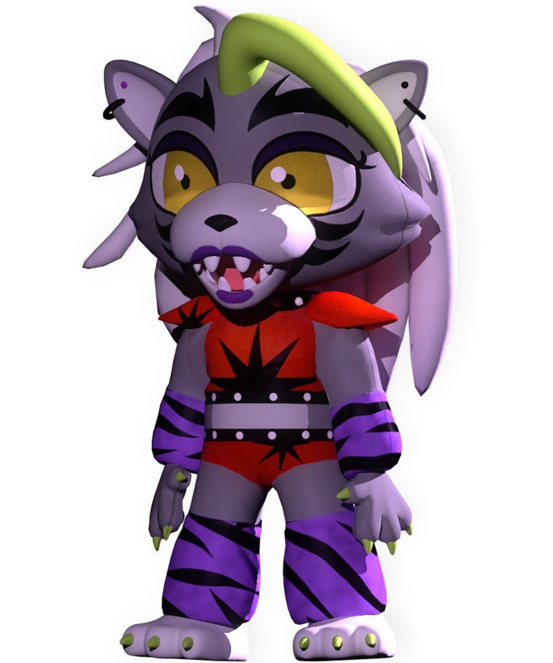 Custom Hand Made Anime Manga Videogame Gamer Inspired Rox Roxy 4ft Tall ...