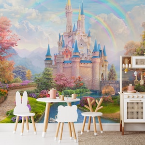 Dreamy Princess Fort: Fairy-tale Inspired Wallpaper Murals for Children ...