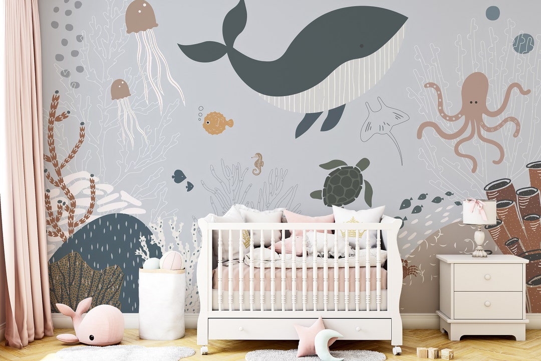 Underwater Fish Wallpaper | Paradise Wall Mural | Ocean Themed Kids ...