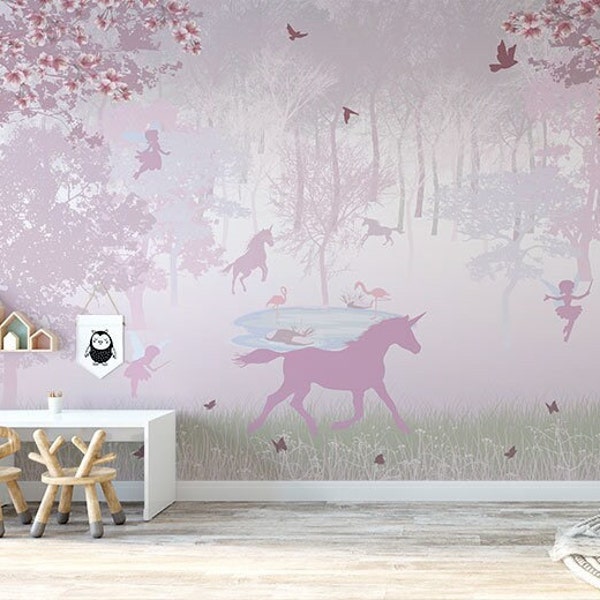 Girls Room Wallpaper - Etsy