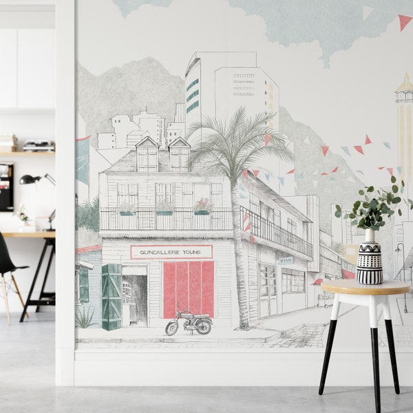 Old City Wall Mural - Etsy