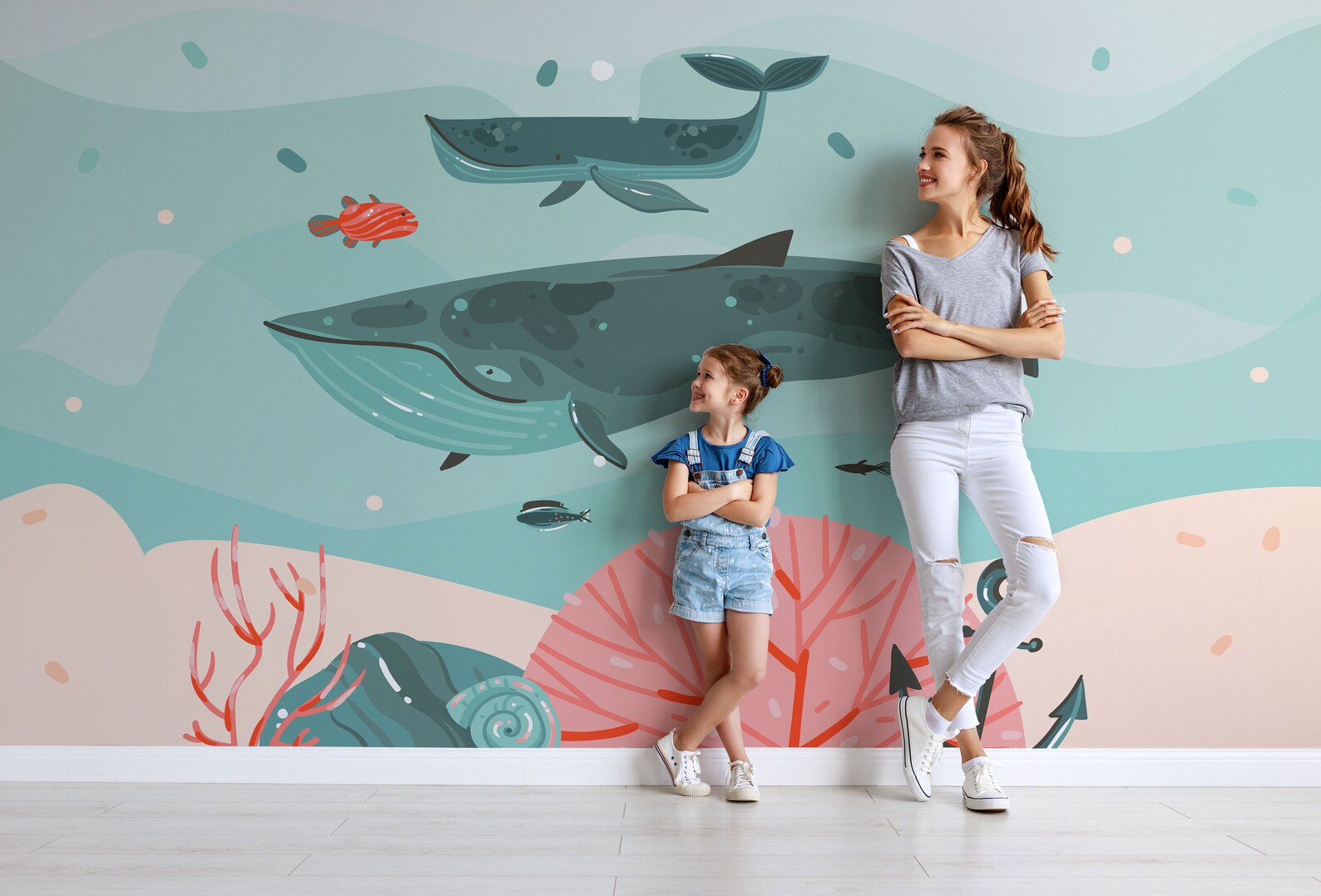 Ocean Wallpaper, Fish Removable Wallpaper, Kids Room Self Adhesive ...