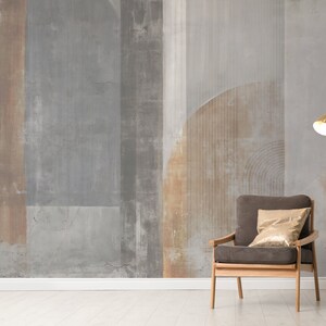 Rustic Patterned Concrete Wallpaper Mural - Industrial Chic Decor ...