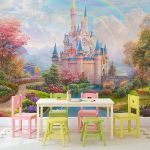 Dreamy Princess Fort: Fairy-tale Inspired Wallpaper Murals for Children ...