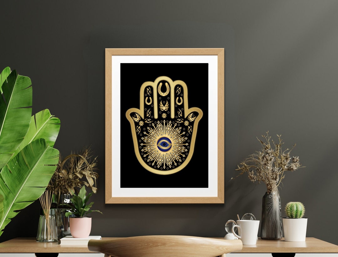 Hamsa Hand Wall Art Digital Art Print, Digital Print, Digital Print ...