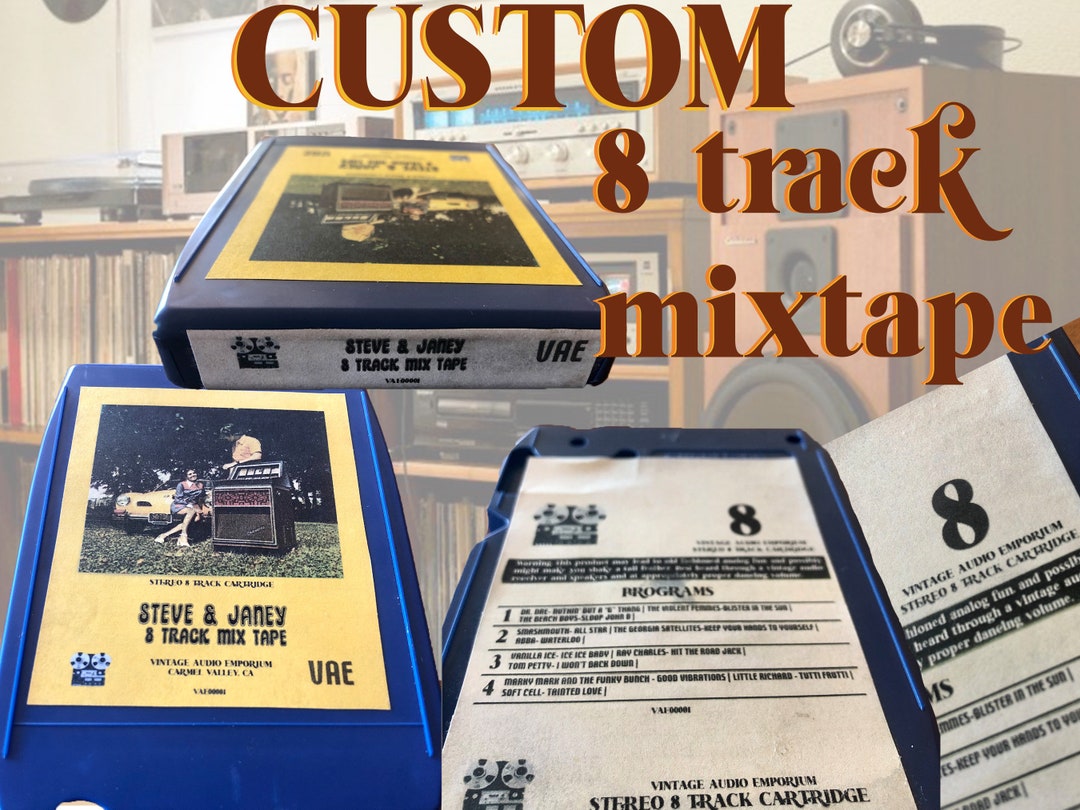 Personalized 8 Track Mixtape: Custom Audio Cartridge - Etsy