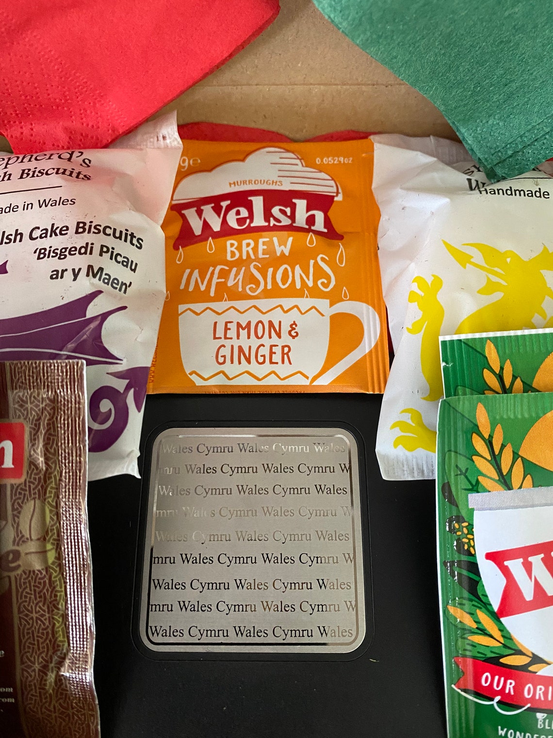 Welsh Small Letterbox Afternoon Tea Gift Box - Coffee, Coaster ...