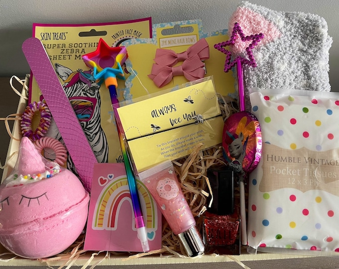 UNICORN STARBUCKS HAMPER, Pamper Hamper, Spa, Birthday Gift, Young Girl ...