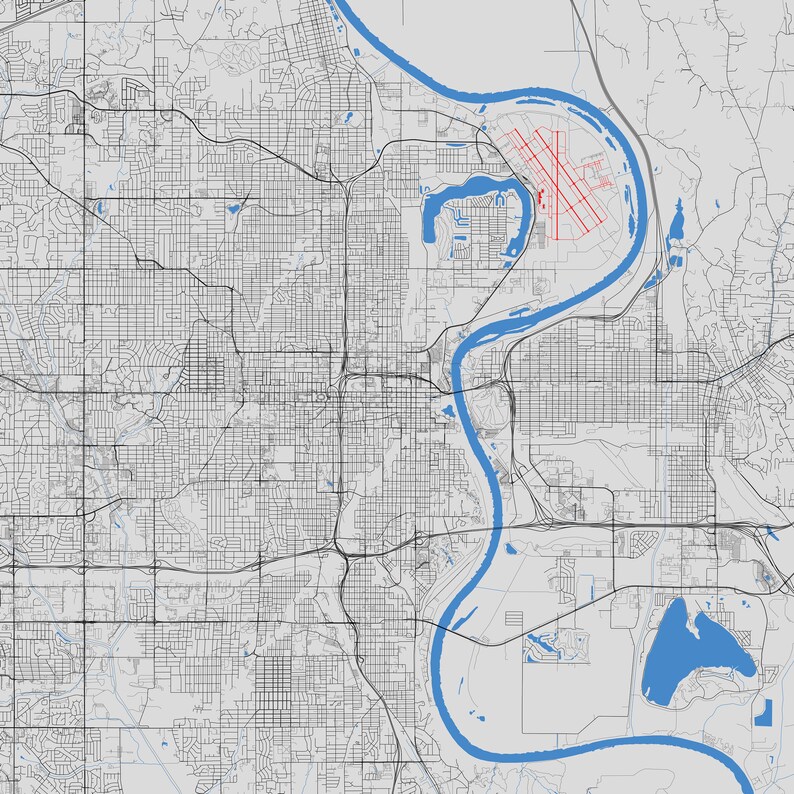 Omaha SVG Vector Map | Omaha, Nebraska, United States | Full Vector ...