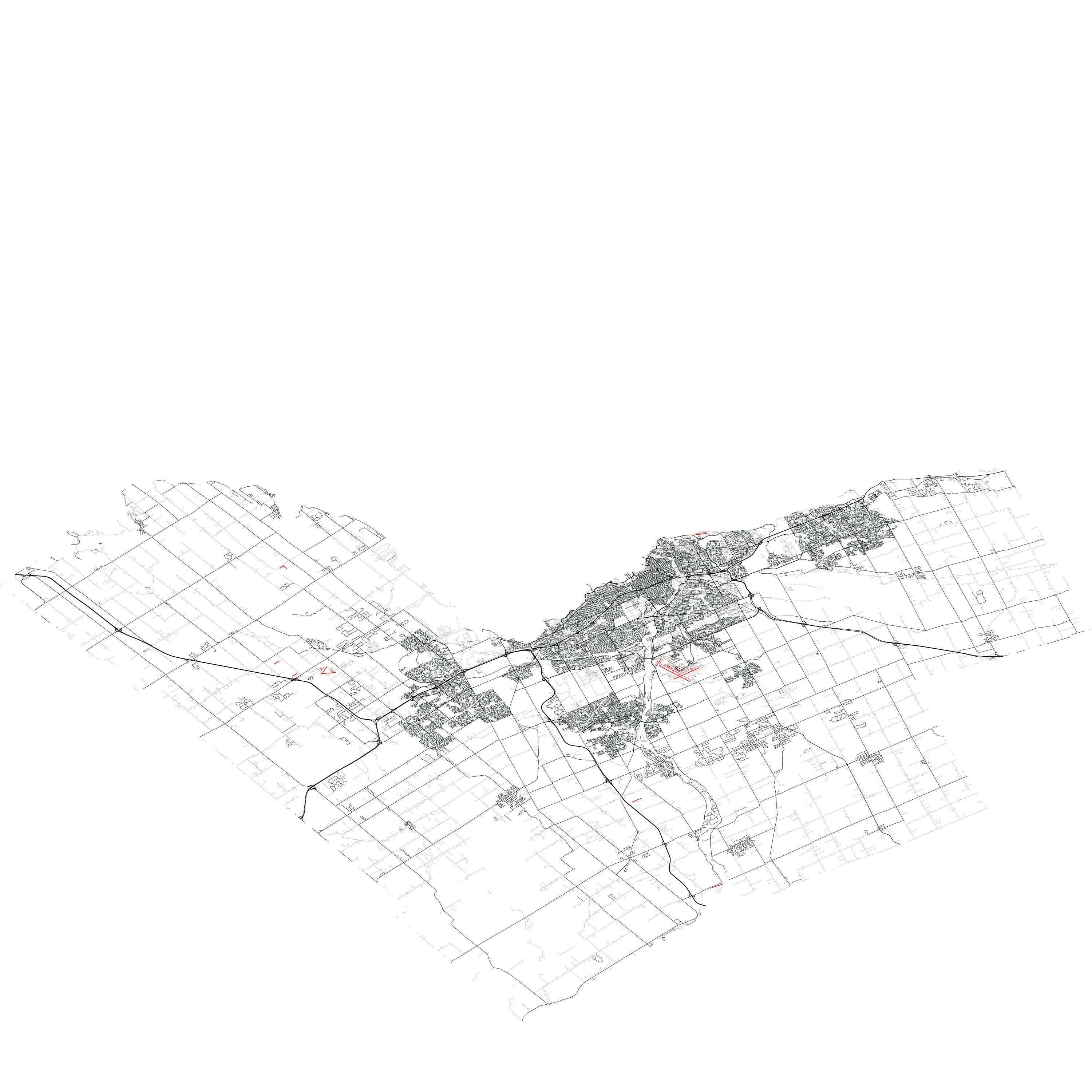 Ottawa SVG Vector Street Map Ottawa Ontario Canada Full - Etsy