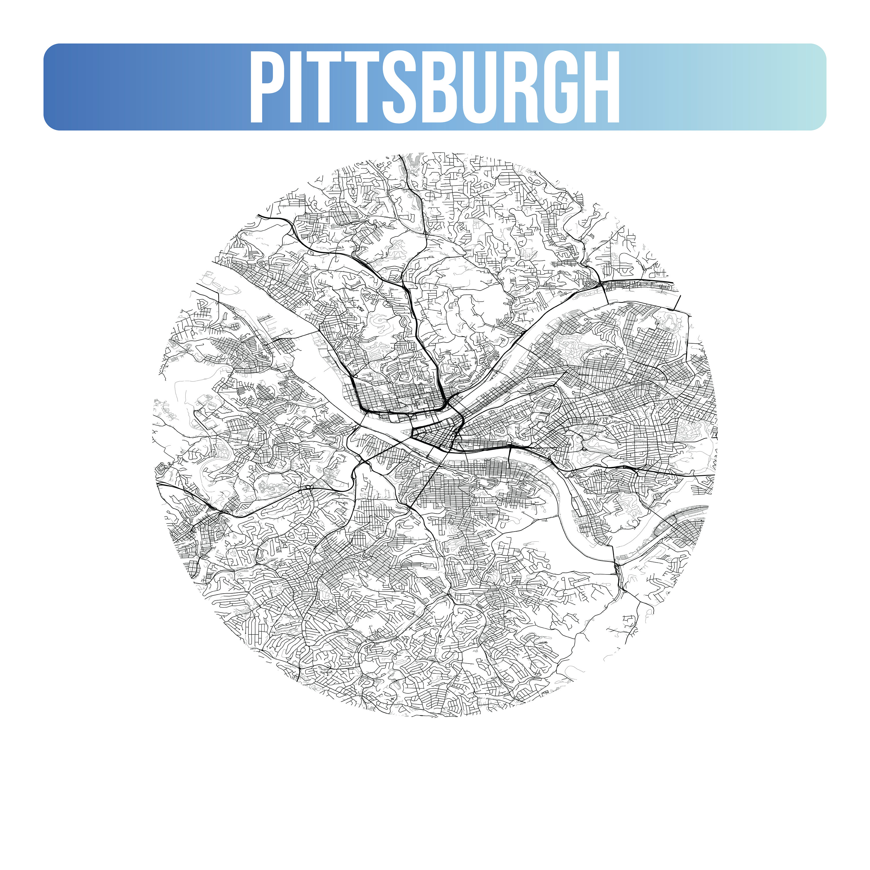 Custom City SVG Map | Personalized Map Details (buildings, Water ...