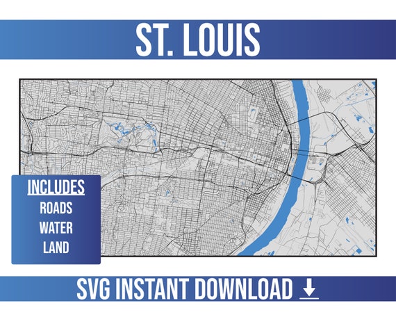 St Louis Missouri River Map