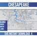 Chesapeake SVG Vector Street Map | Chesapeake, Virginia, United States ...
