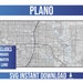 Plano SVG Vector Map | Plano, Texas, United States | Full Vector Street ...
