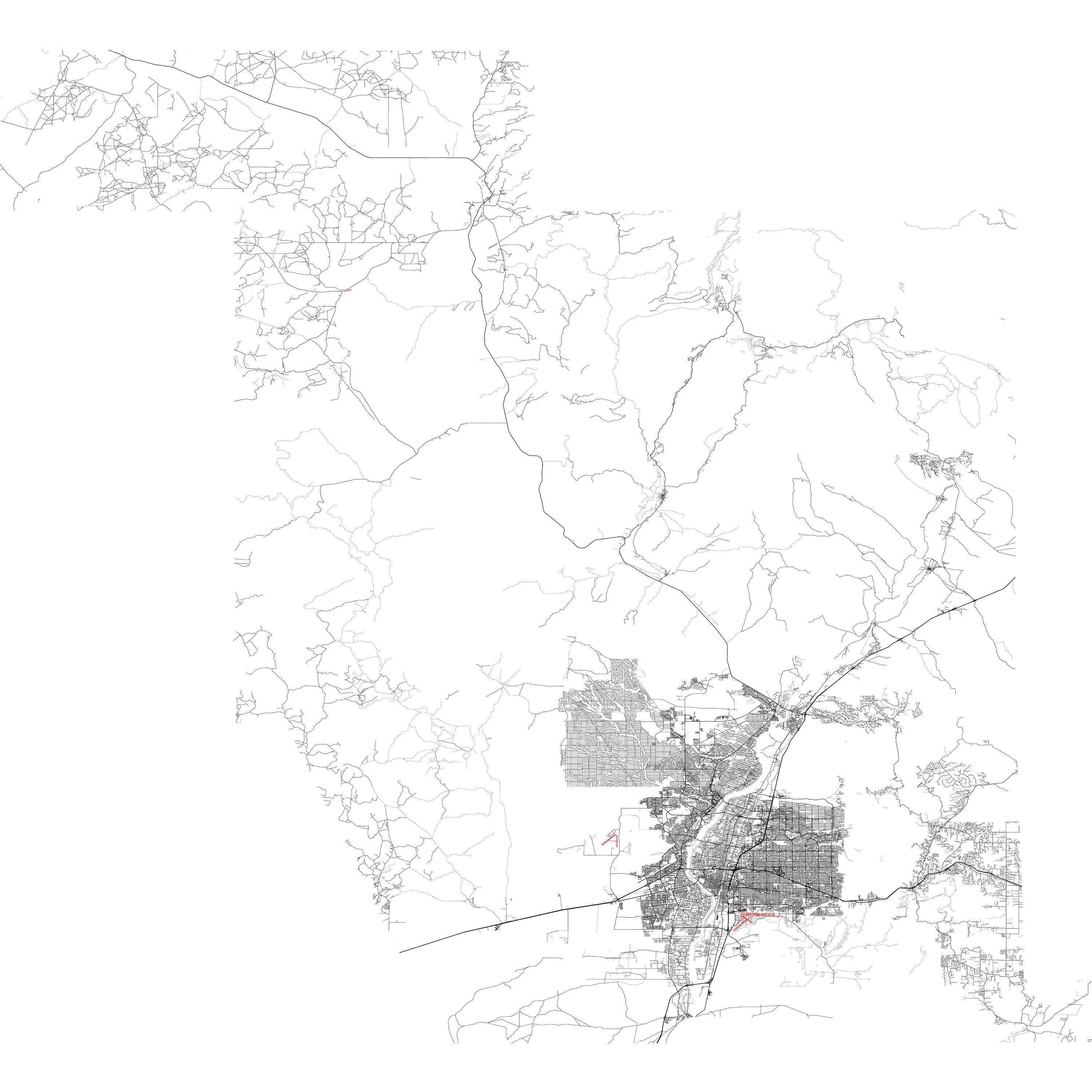 Albuquerque SVG Vector Street Map Albuquerque New Mexico | Etsy