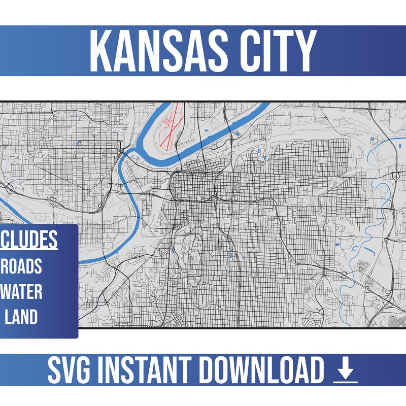 Kansas City Vector - Etsy