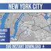 New York City SVG Street Map | New York City, New York, United States ...