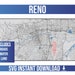 Reno SVG Vector Street Map | Reno, Nevada, United States | Full Vector ...