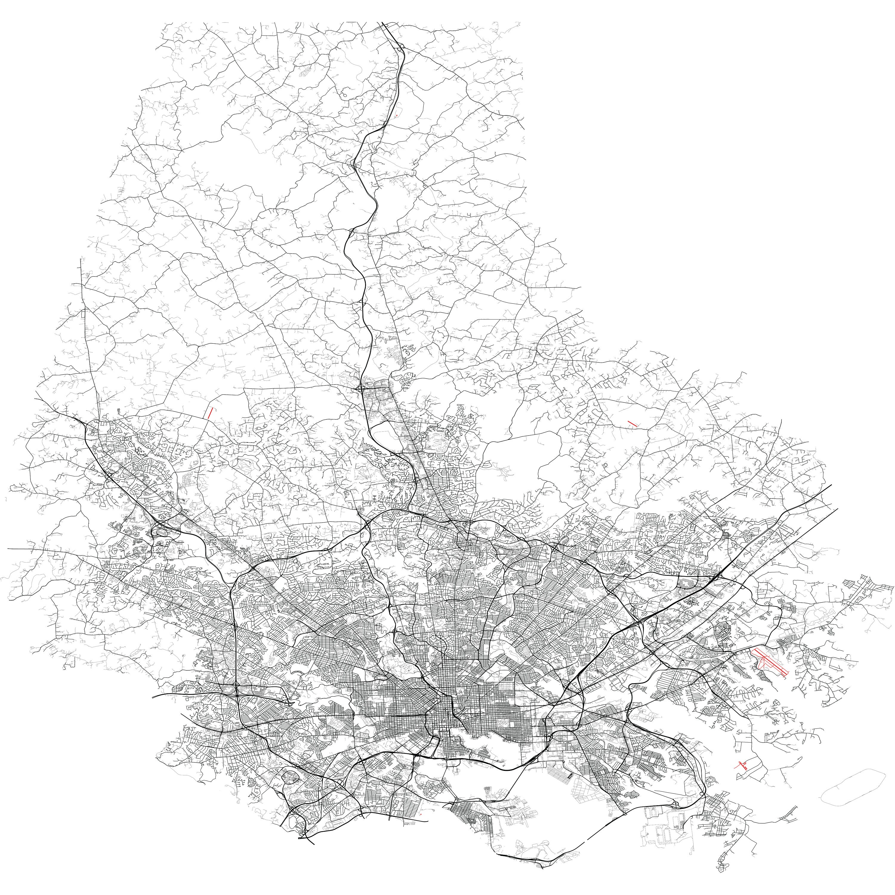 Baltimore SVG Vector Street Map Baltimore Maryland United - Etsy