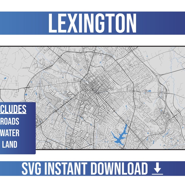 Lexington Map Art - Etsy