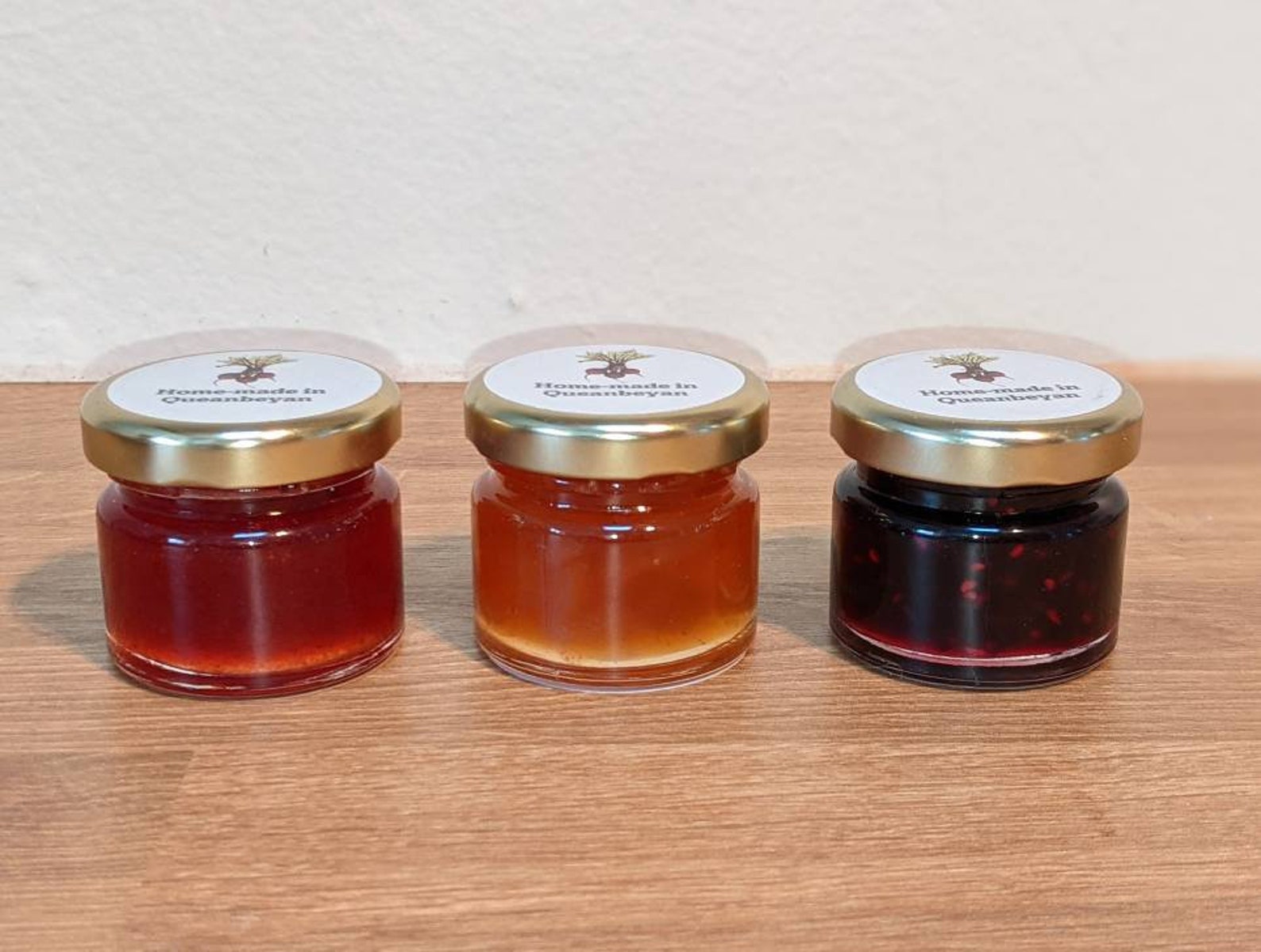 Homemade Jam Sampler Set of Three Mini Jams or Marmalades - Etsy