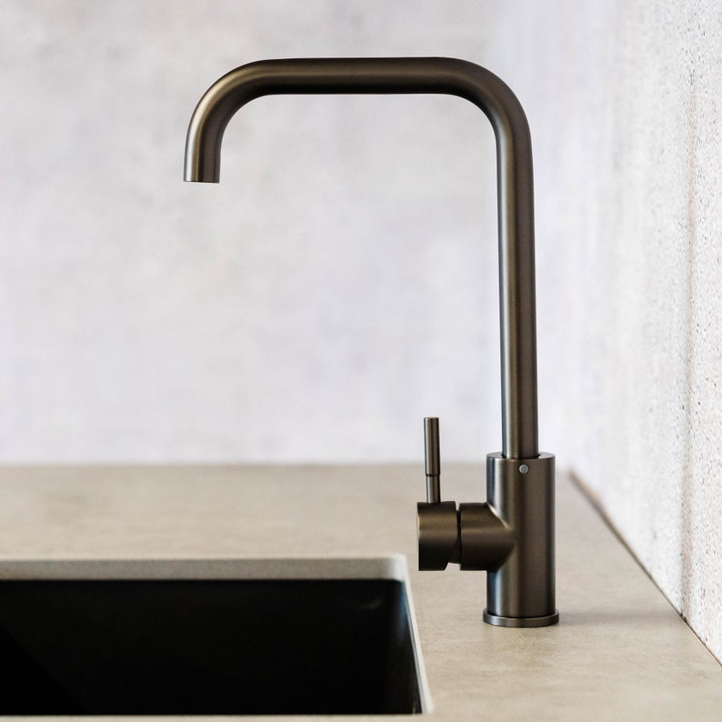 Lorem Gun Metal Kitchen Mixer Tap - Etsy UK
