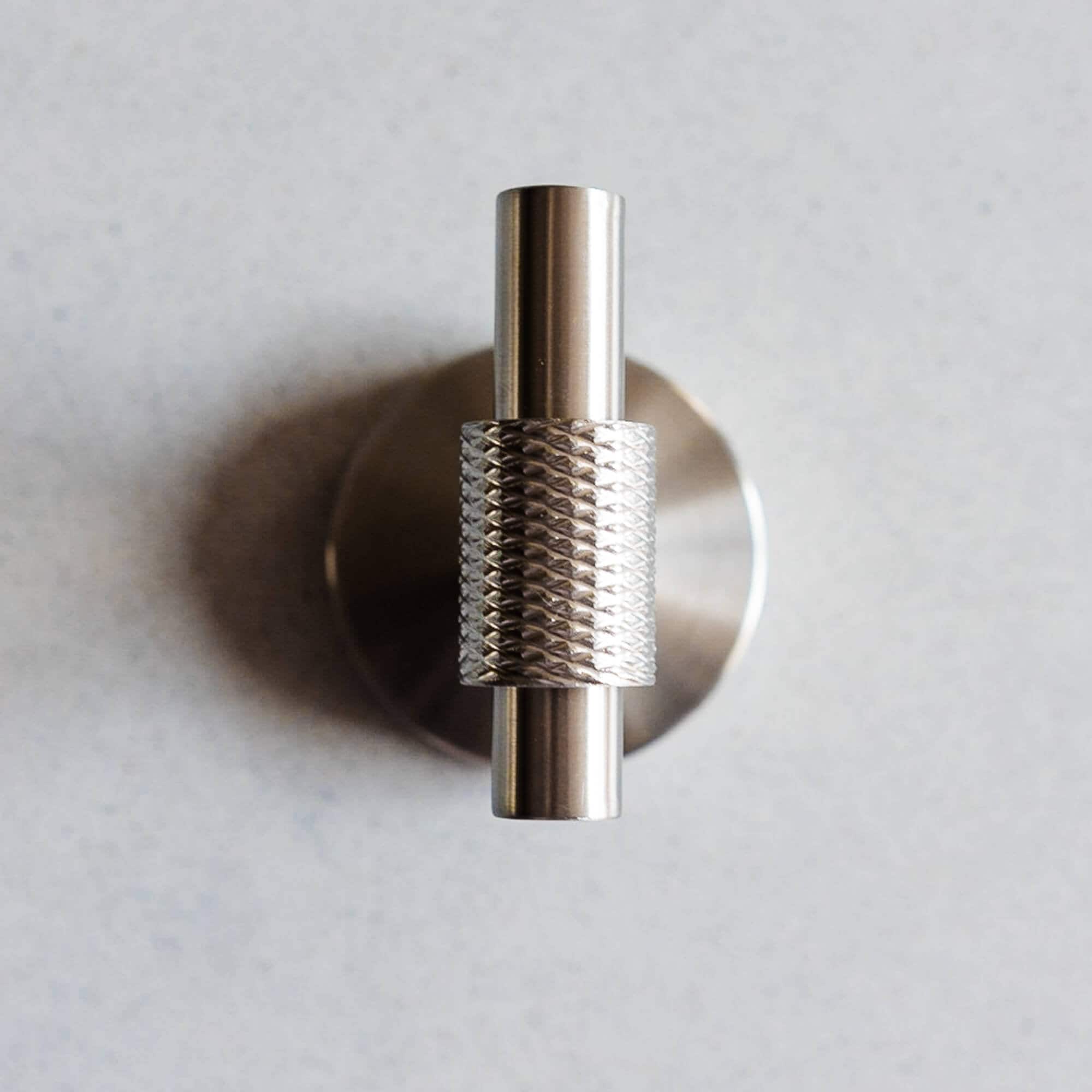 Imperium Brushed Stainless Knurled Robe Hook - Etsy UK