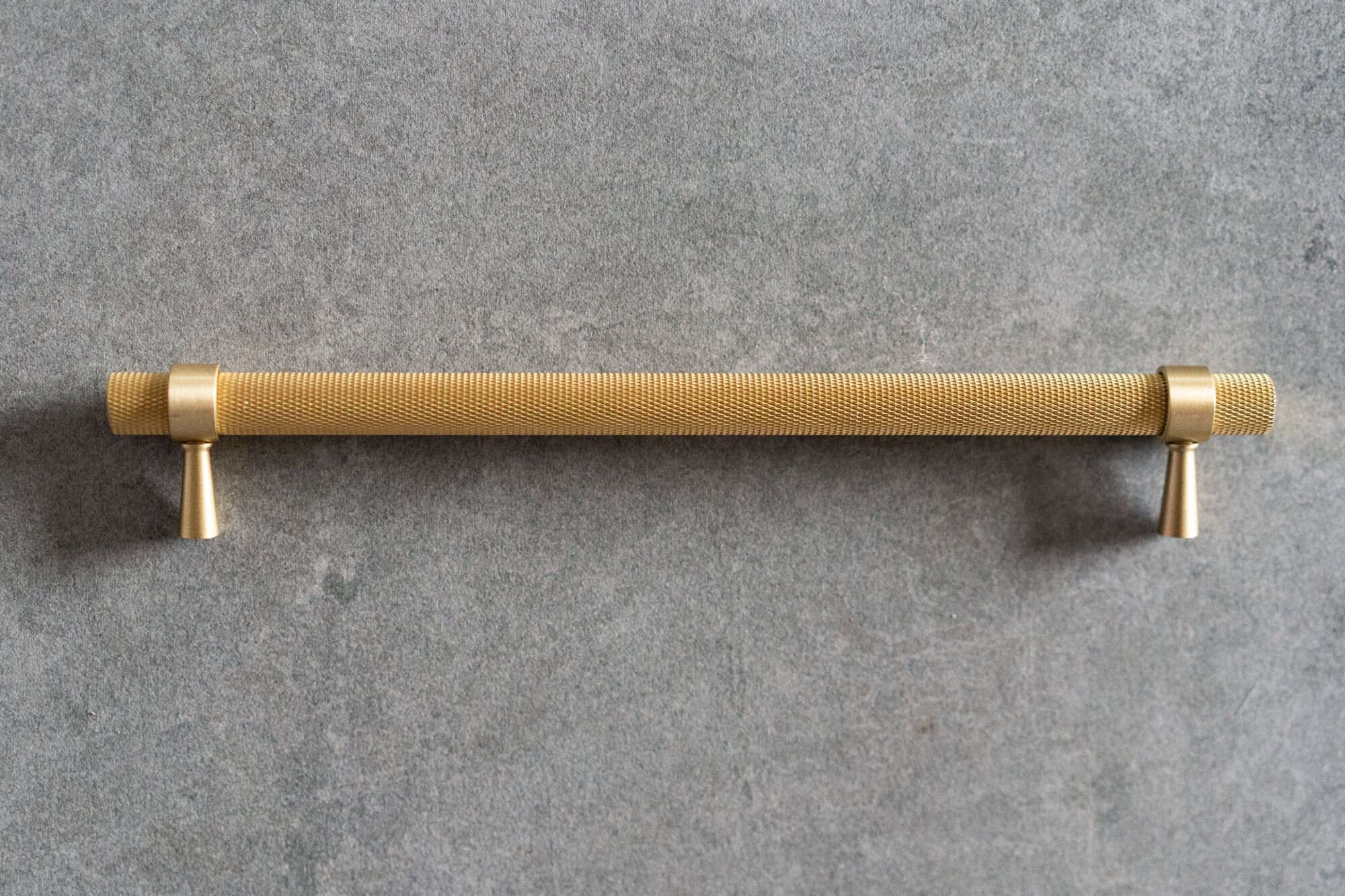 Imperium Solid Brass Knurled Brass 224mm Pull Bar - Etsy UK