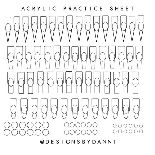Acrylic Bead Pick up Practice Sheet DIGITAL DOWNLOAD - Etsy