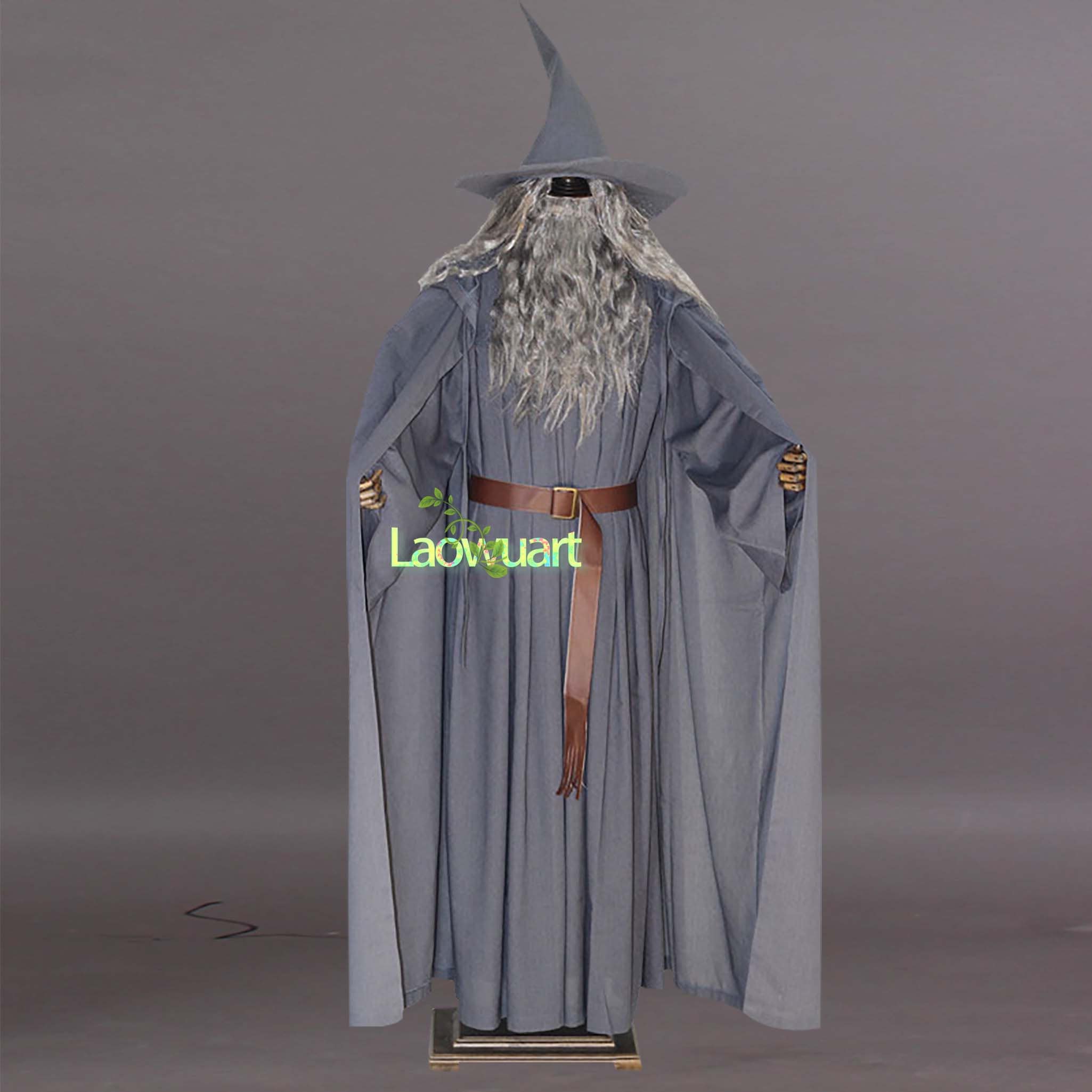 Gandalf Outfit Gandalf Gray Woolen Cloak Hooded Outfit Gandalf - Etsy