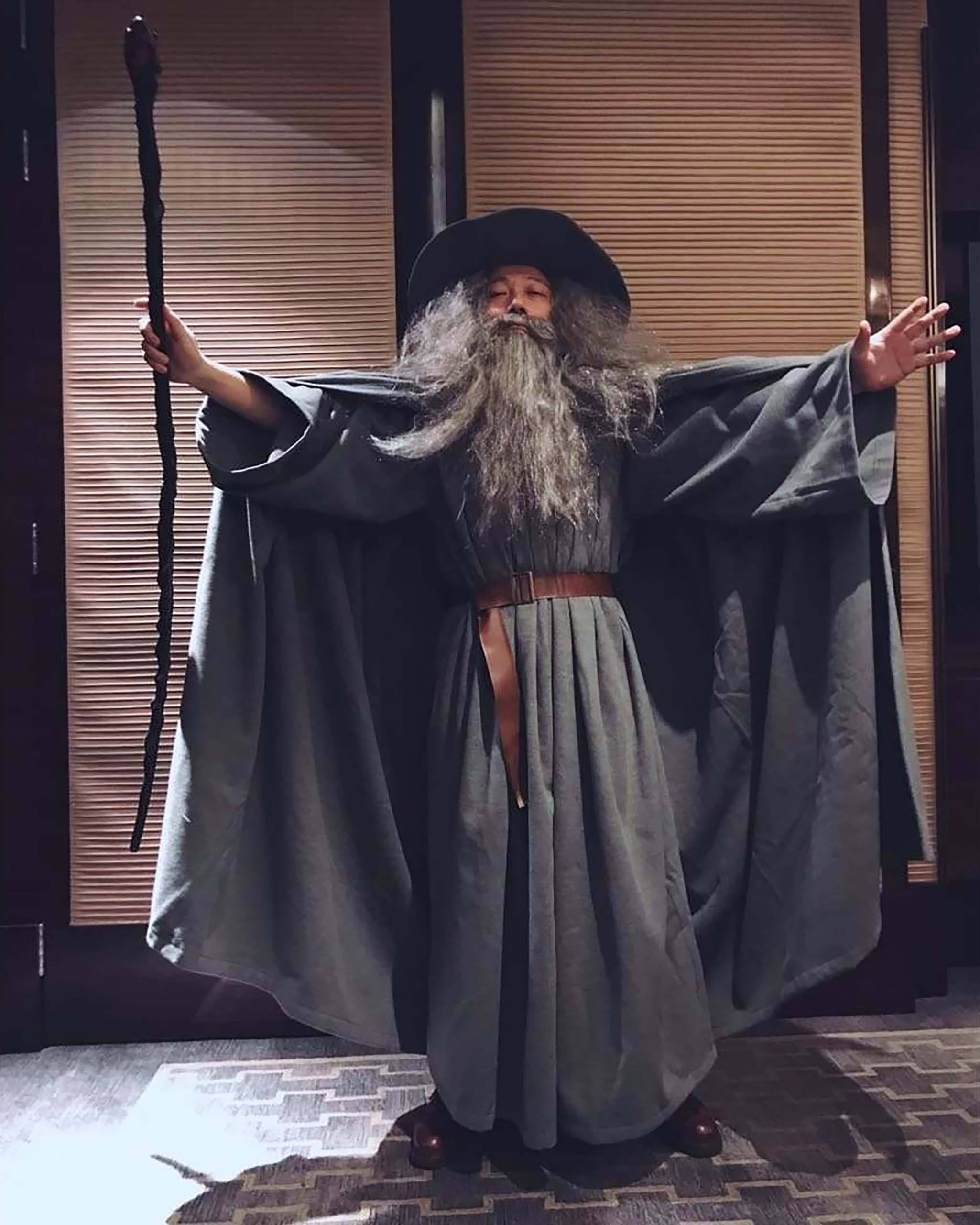 Gandalf Outfit Gandalf Gray Woolen Cloak Hooded Outfit Gandalf - Etsy