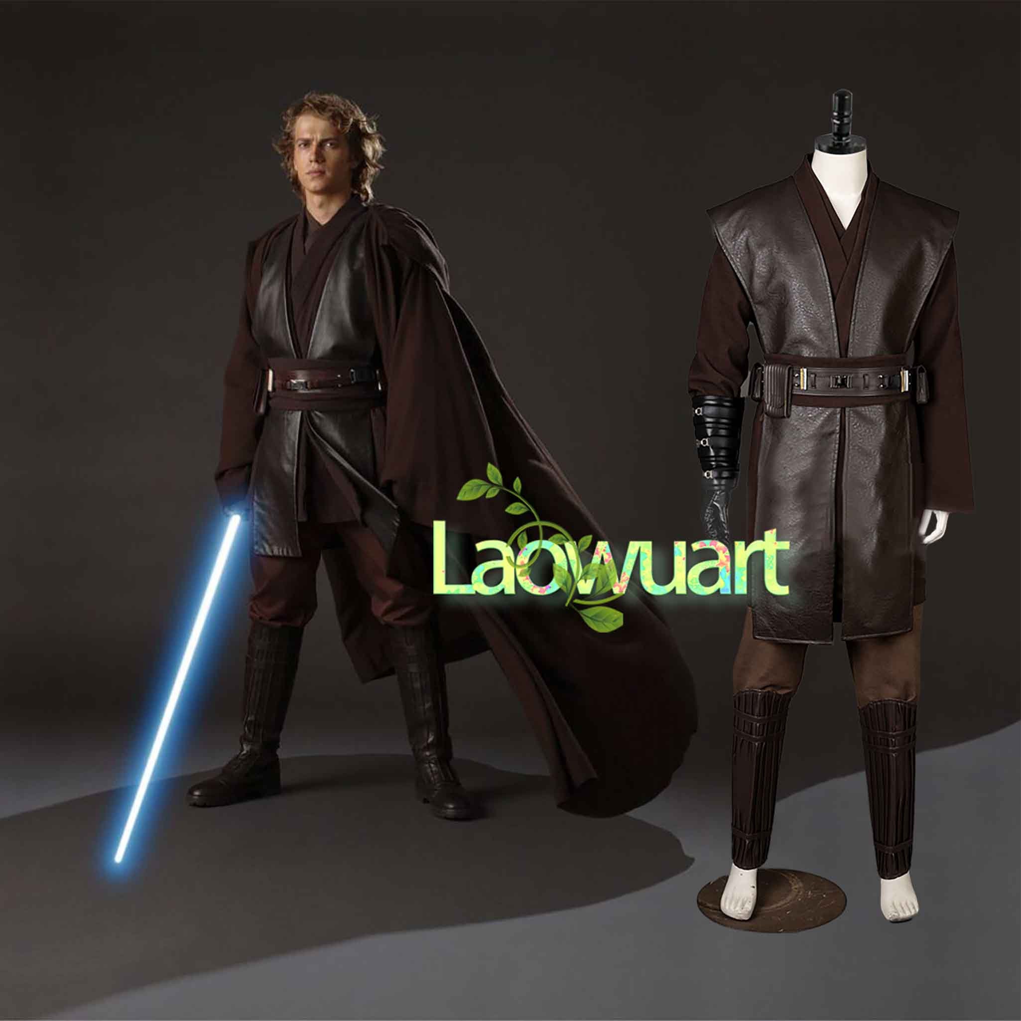 Star Wars Attack of the Clones Anakin Skywalker Cosplay Costume Anakin ...