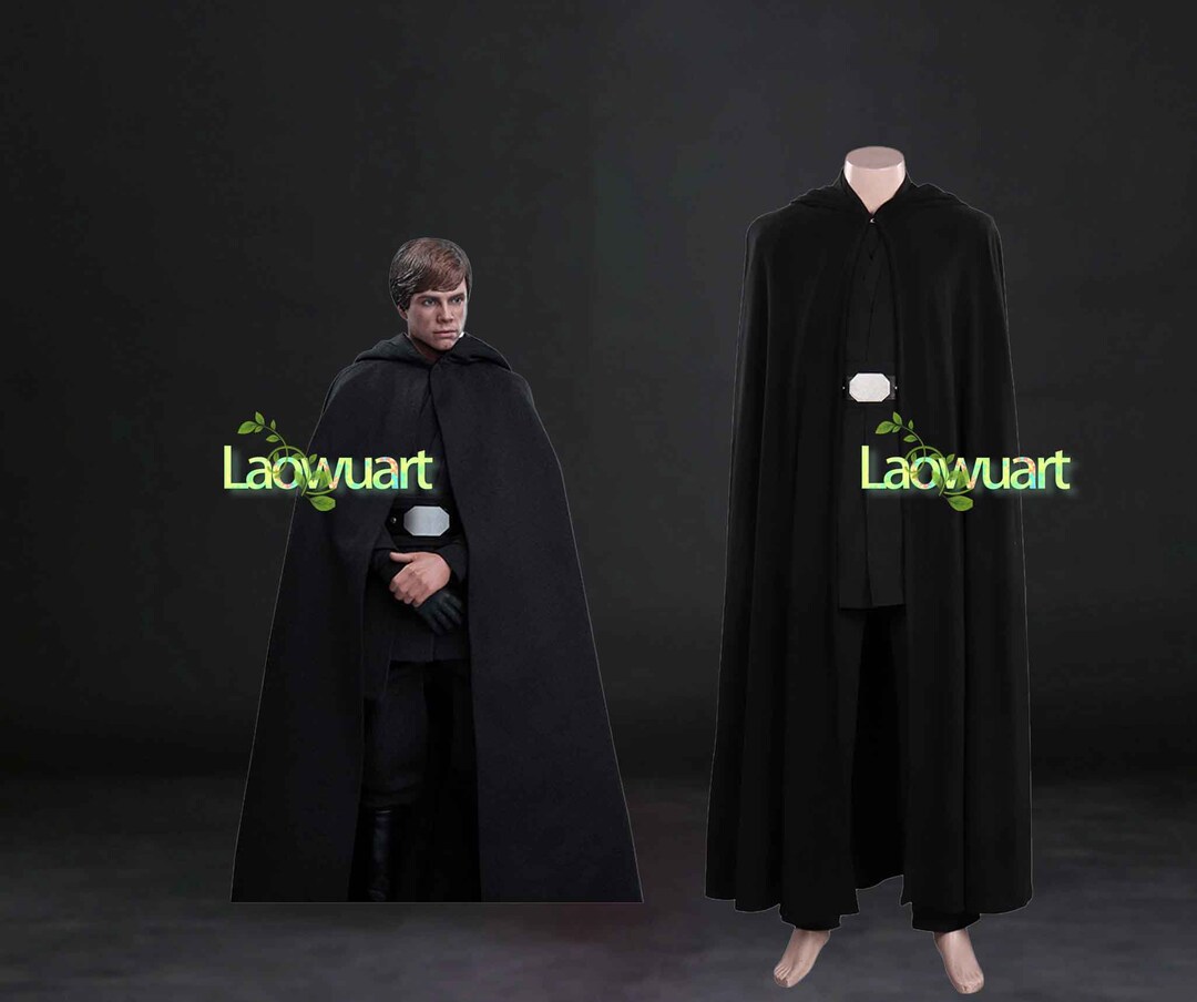 Star Wars Outfit Luke Skywalker Anakin Kenobi Hoodie Cape Cosplay ...