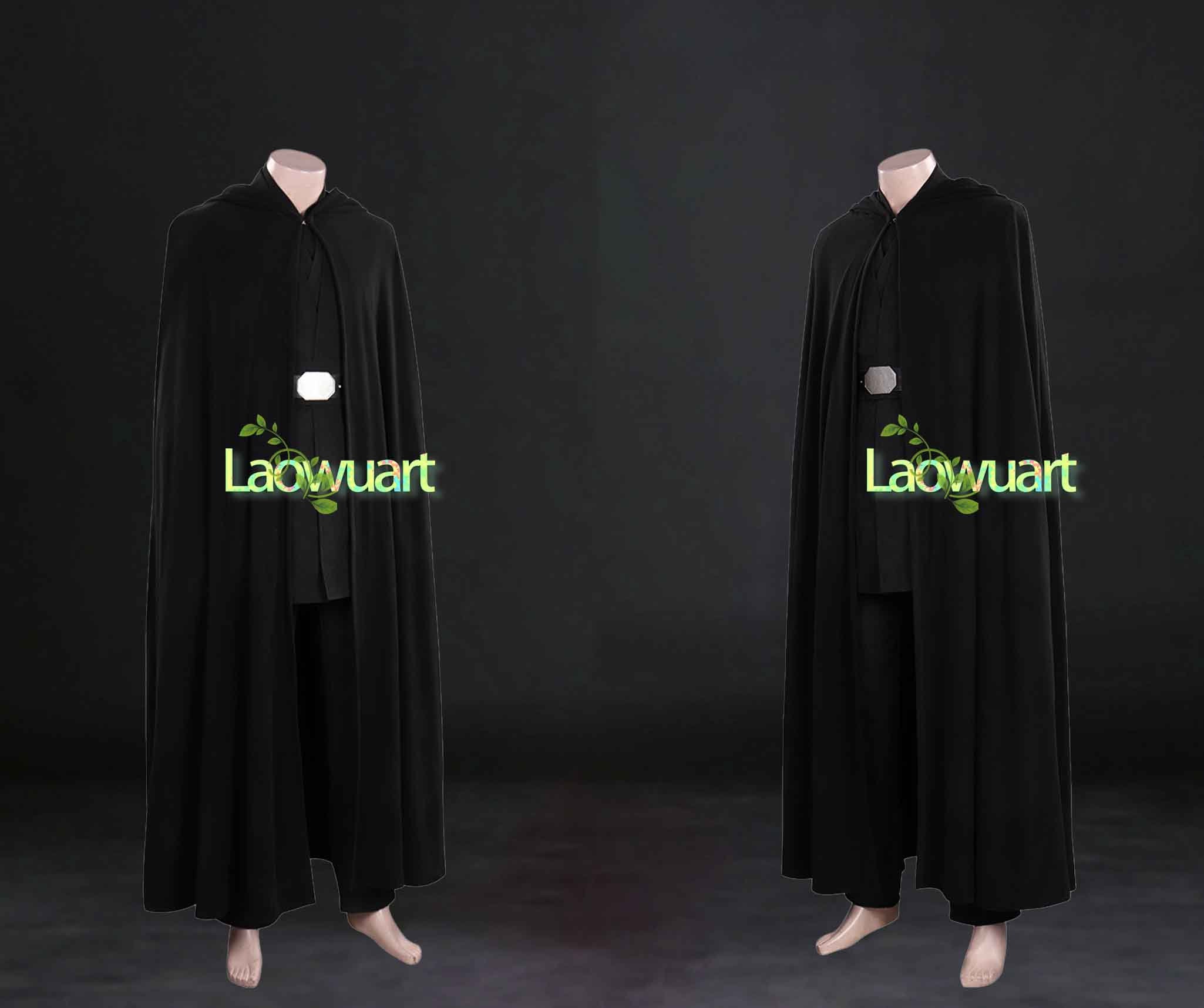 Star Wars Outfit Luke Skywalker Anakin Kenobi Hoodie Cape Cosplay ...