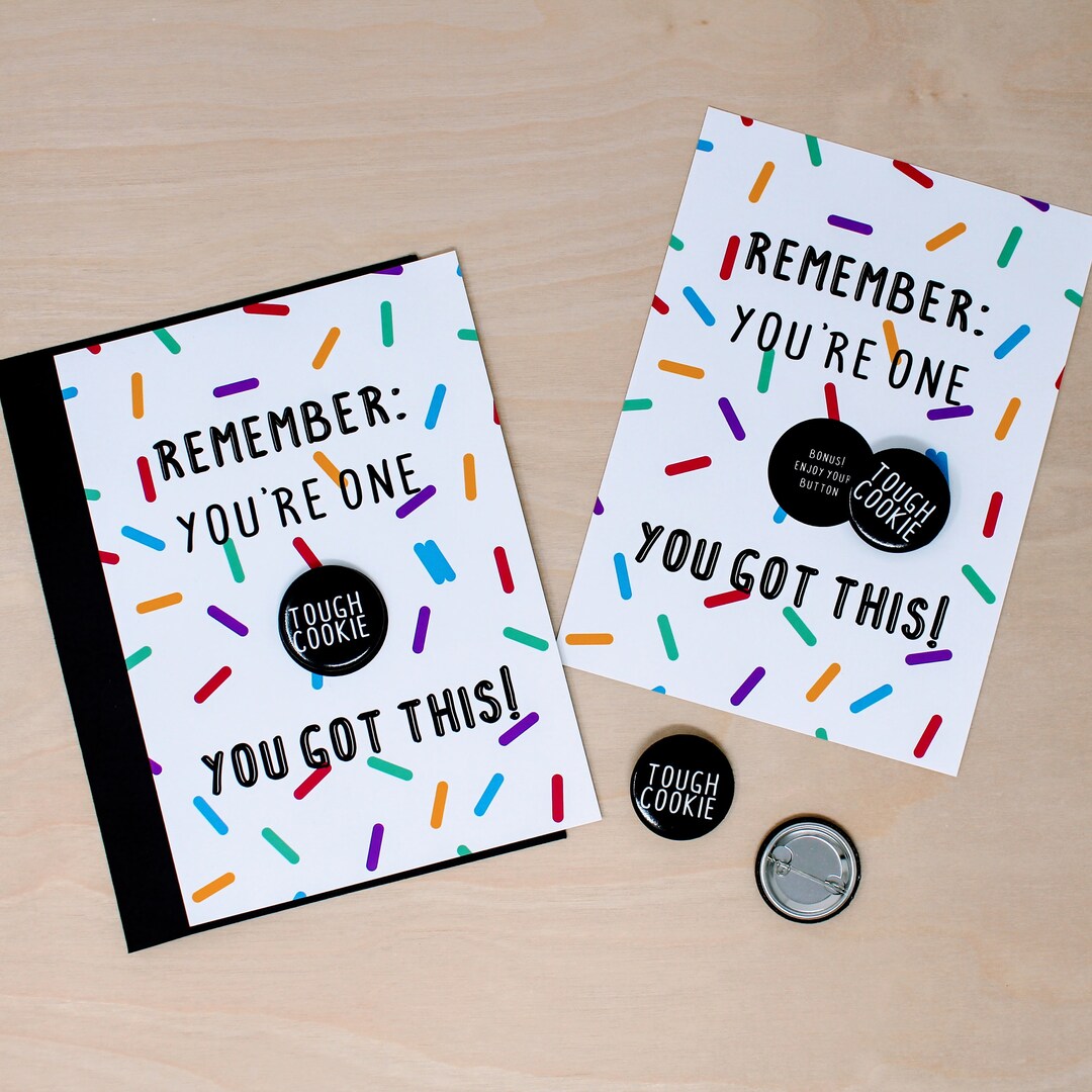 Bonus Button Greeting Card - Etsy