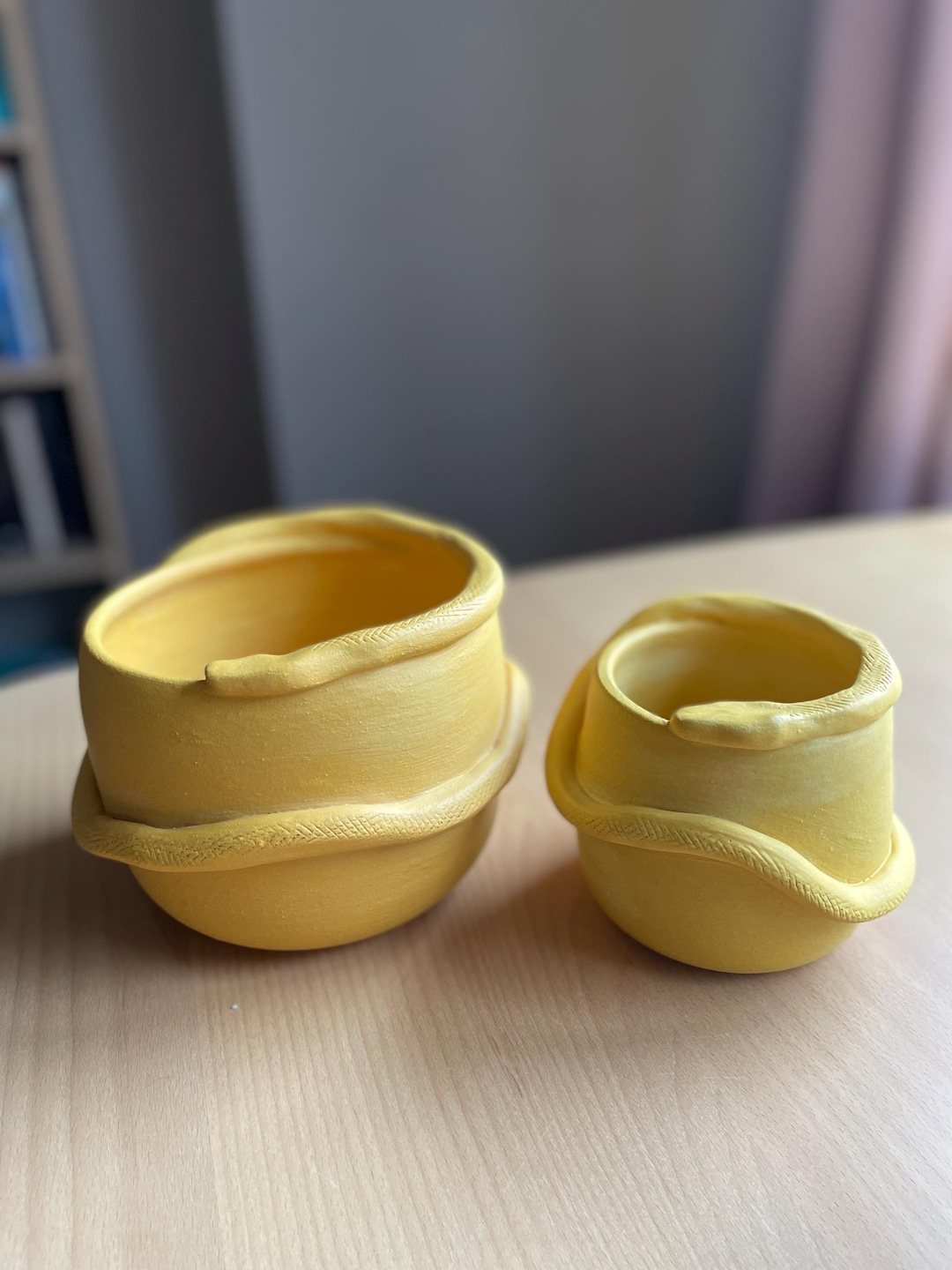 SNAKE POTS, Ceramic W/ Sunshine Glaze, Handmade, Pottery, Pot for ...