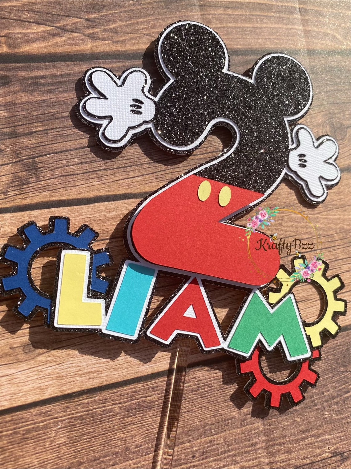 Mickey Mouse Cake Topper Mickey Mouse Birthday Mickey - Etsy