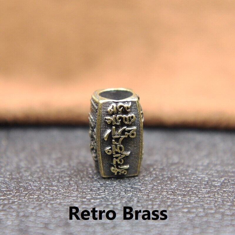 Sanskrit Mantra Runes Vajra Pestle Pattern Buddhism Knife Beads ...