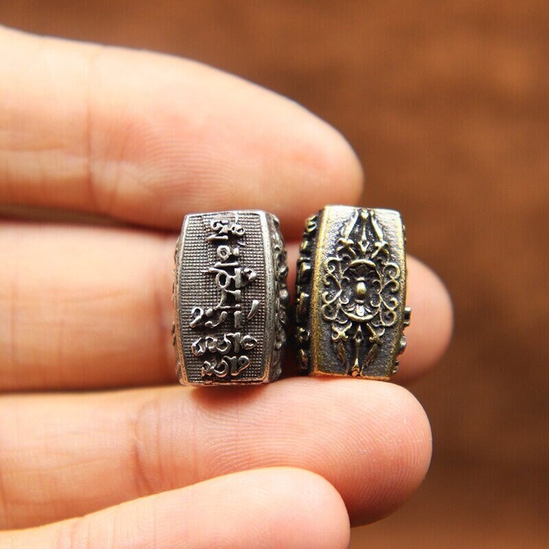 Sanskrit Mantra Runes Vajra Pestle Pattern Buddhism Knife Beads ...