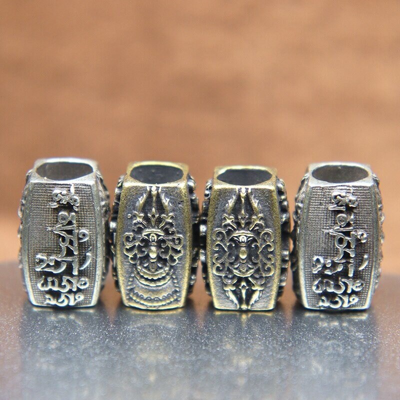 Sanskrit Mantra Runes Vajra Pestle Pattern Buddhism Knife Beads ...